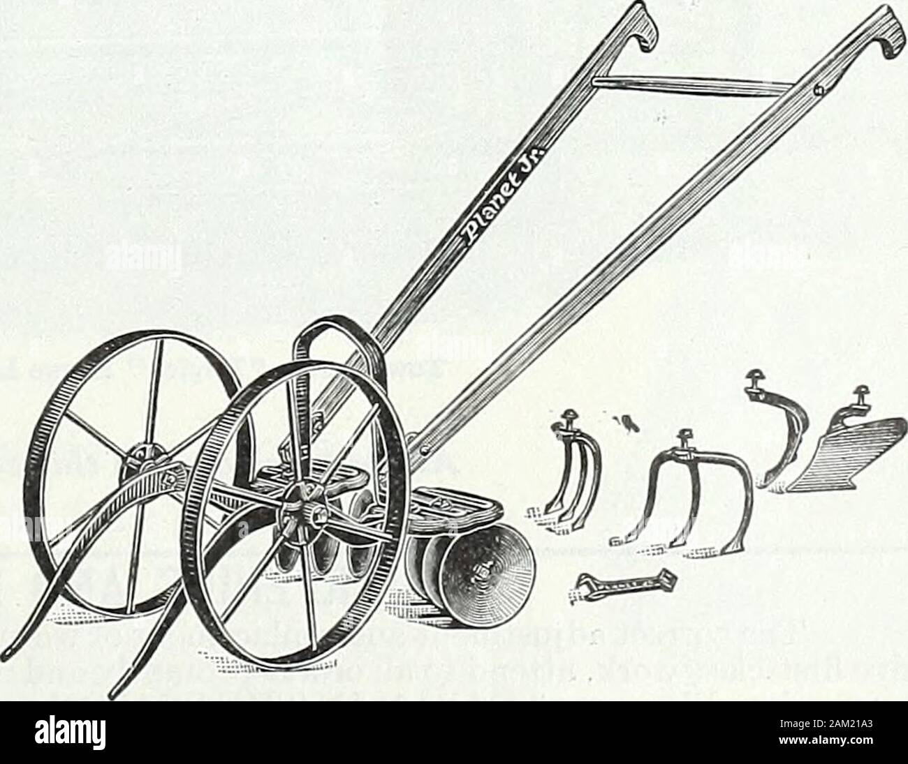 No. 8 Combined Horse Hoe and Cultivator No. 19 Planet Jr. Single Wheel Hoe The New Planet Jr. Catalogue Stock Photo Alamy