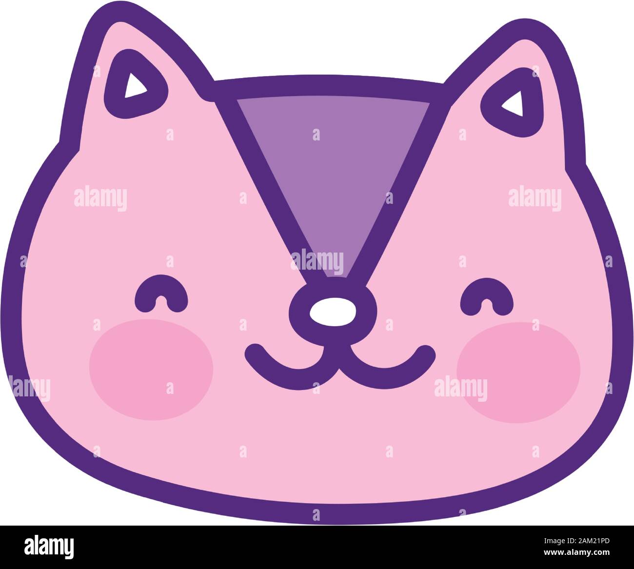 cute squirrel face smiling animal cartoon vector illustration Stock ...