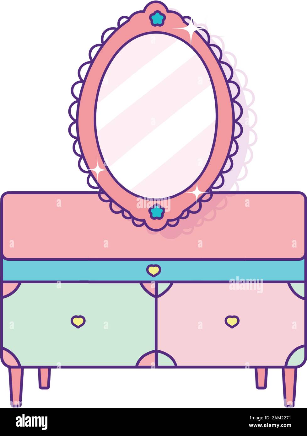 Mirror Cartoon High Resolution Stock Photography and Images - Alamy