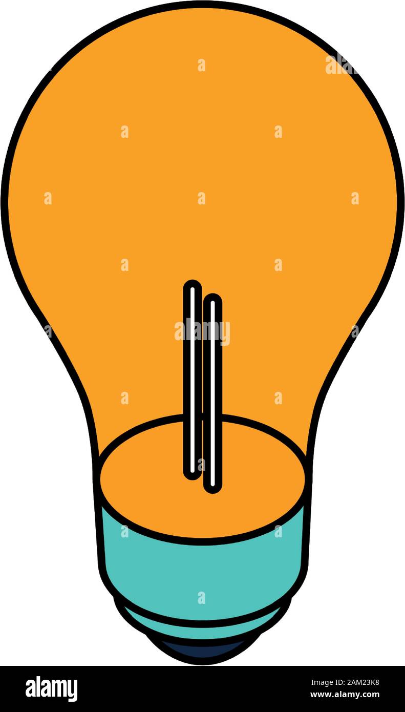 light bulb on white background vector illustration design Stock Vector ...