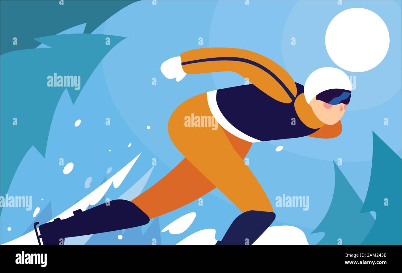 Olympic figure skating champion Stock Vector Images - Alamy