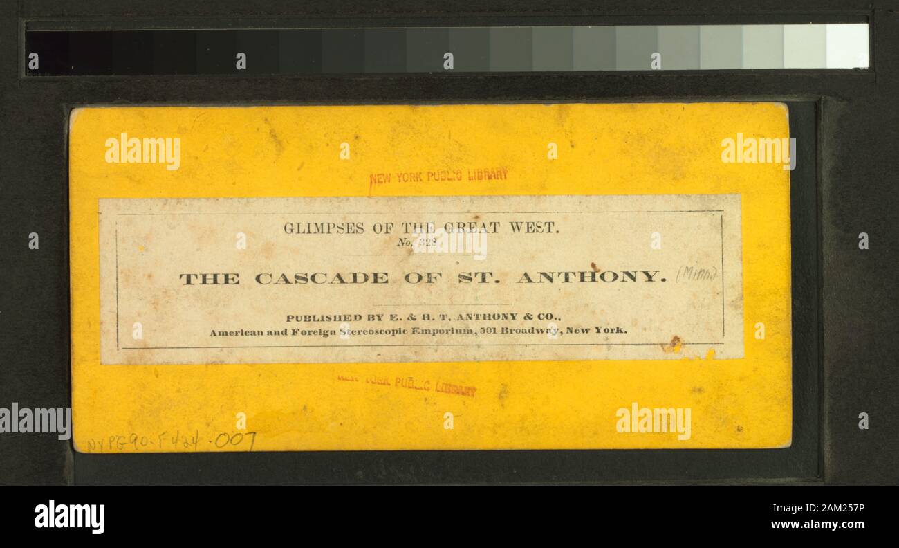 The cascade of St Anthony The cascade of St. Anthony.; The cascade of ...