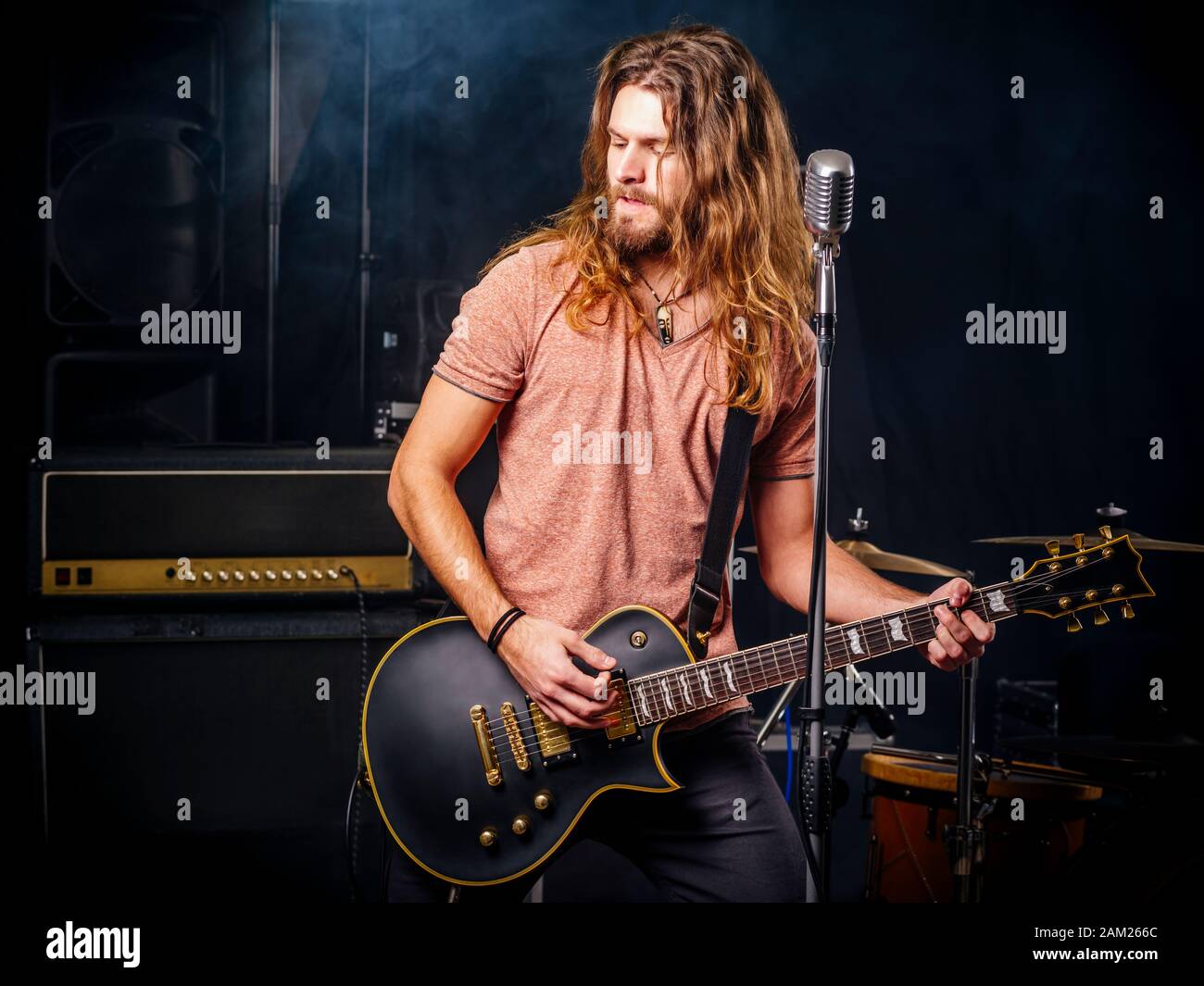 Singer Long Hair Beard High Resolution Stock Photography and Images - Alamy