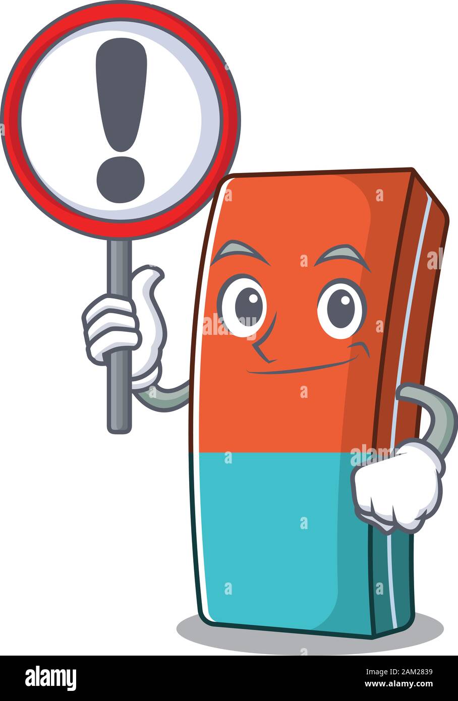 cool and funny eraser raised up a Sign Stock Vector Image & Art - Alamy