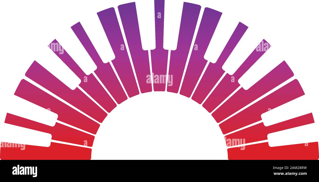 Keyboard piano vector Musical instrument illustration design template ...