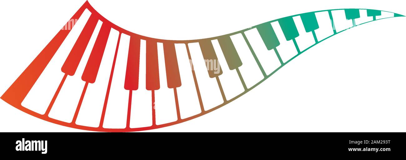 Keyboard piano vector Musical instrument illustration design template ...