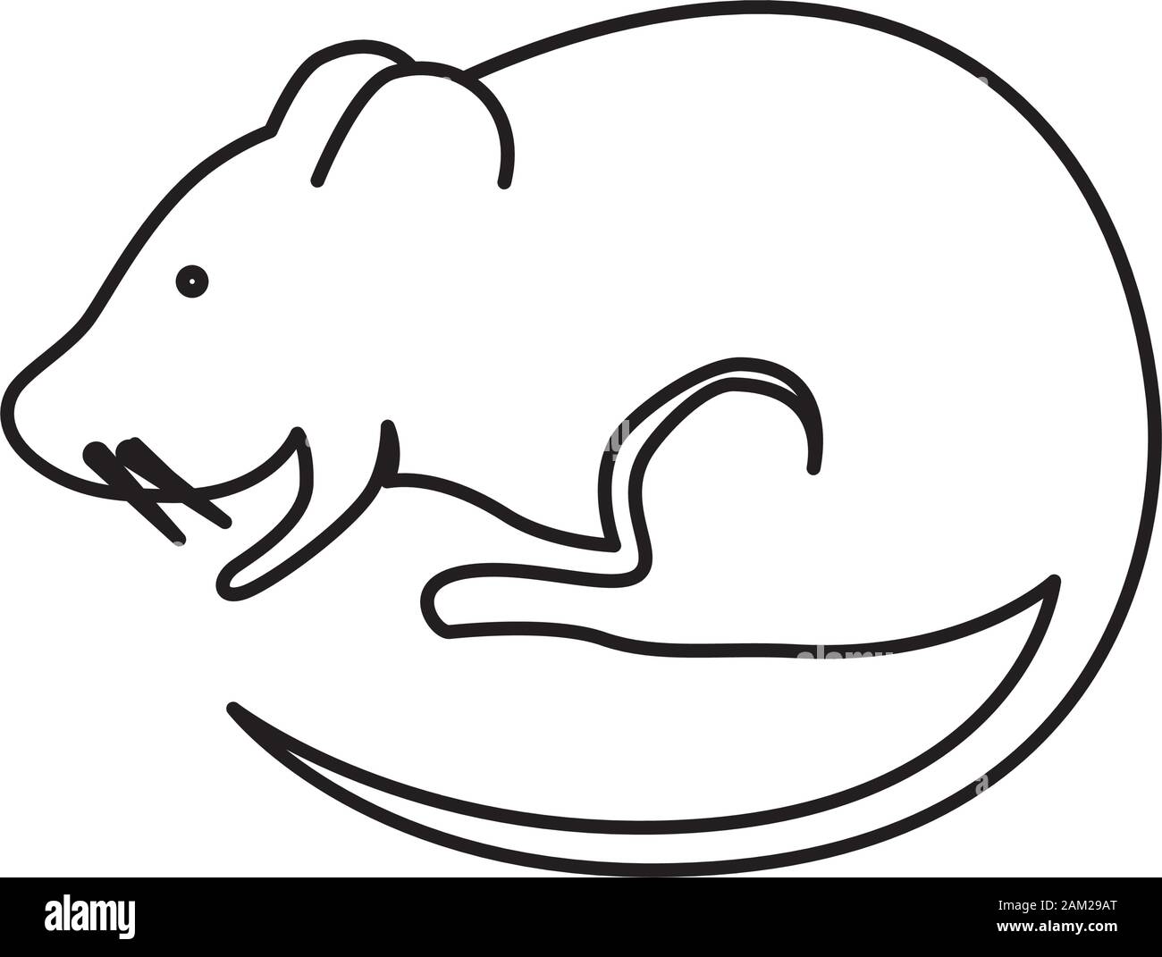 cute rodent rat isolated icon Stock Vector Image & Art - Alamy