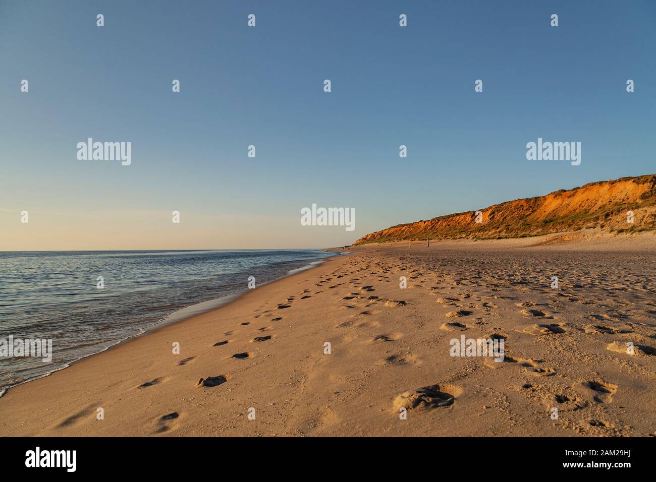 Red cliff at the beach of kampen hi-res stock photography and images ...