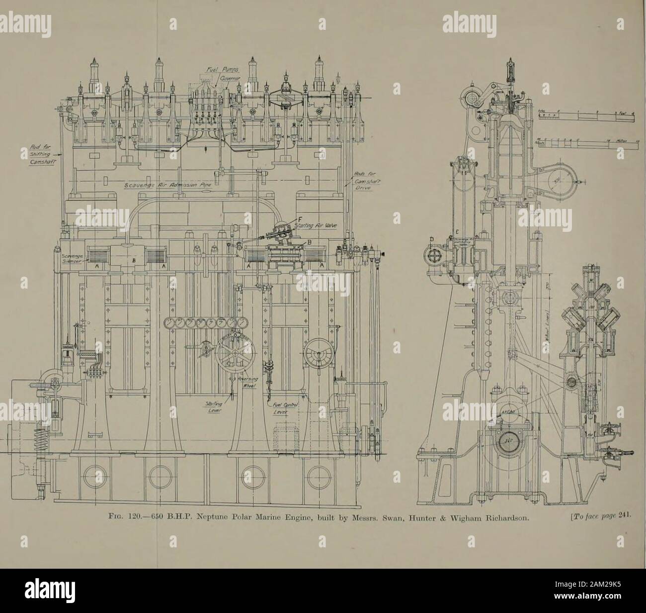 Diesel engines for land and marine work . the inlet valves are changed ...