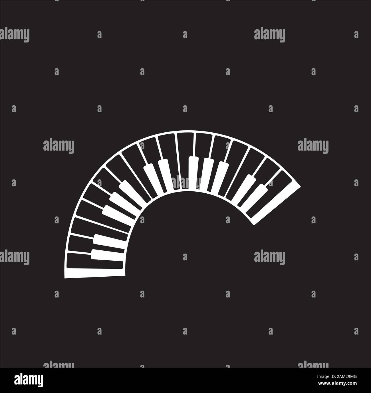 Keyboard piano vector Musical instrument illustration design template ...