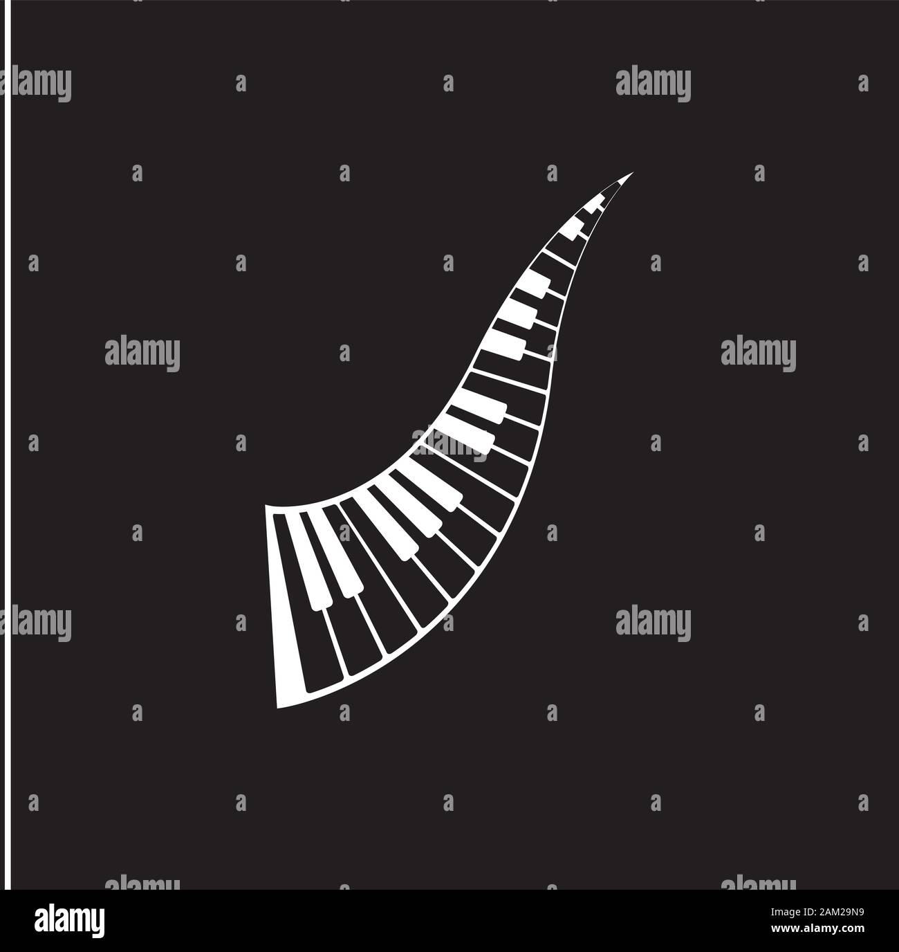 Keyboard piano vector Musical instrument illustration design template ...