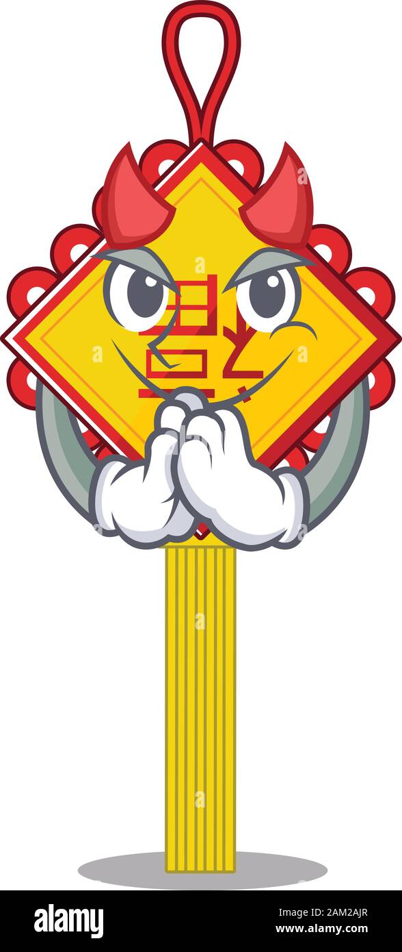 Devil chinese knot Cartoon in character design Stock Vector Image & Art ...