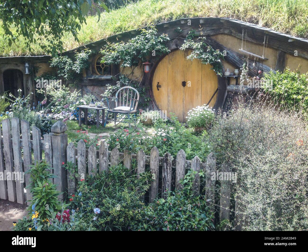 Matamata, New Zealand - December 12th 2019: Hobbiton Movie Set. The ...