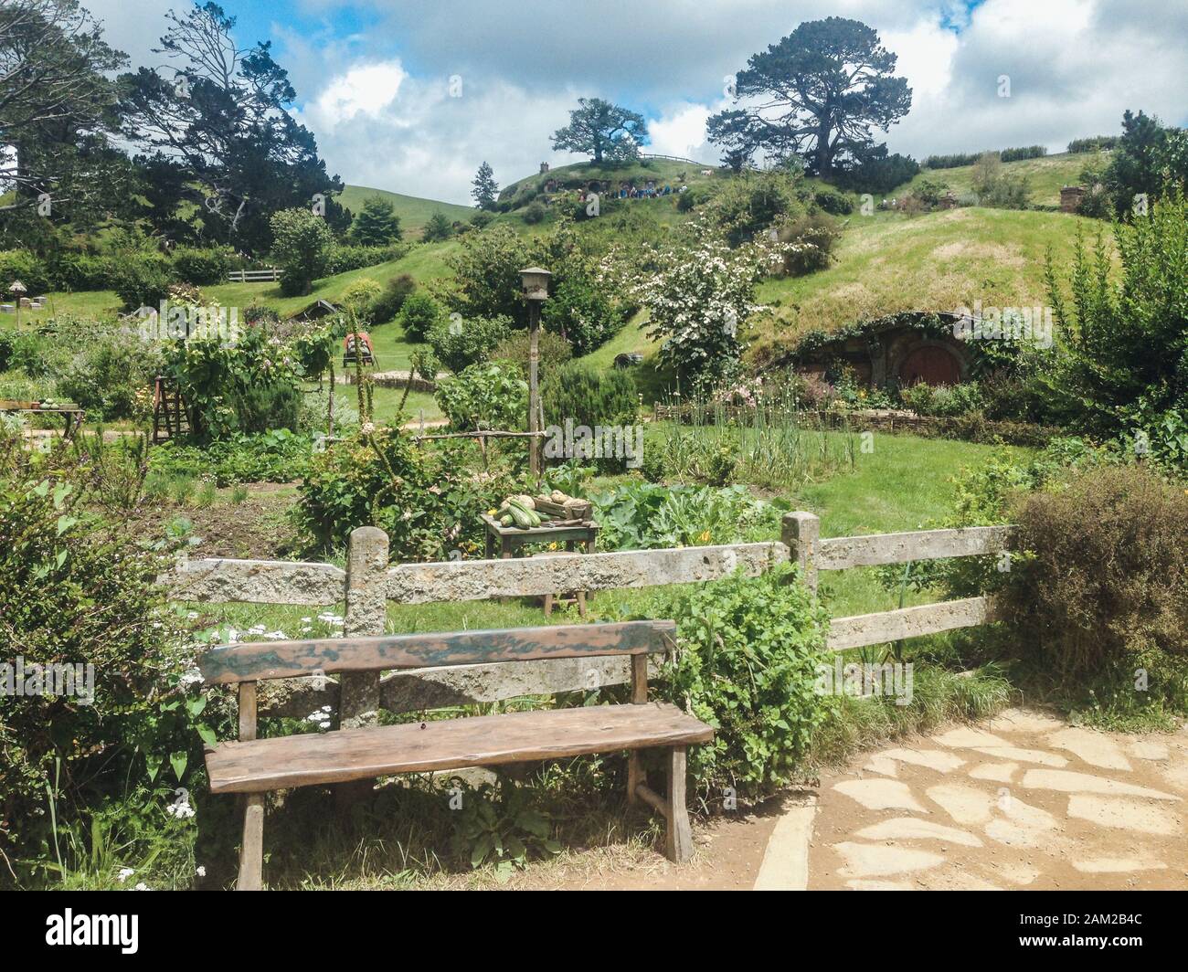 Matamata, New Zealand - December 12th 2019: Hobbiton Movie Set. The ...