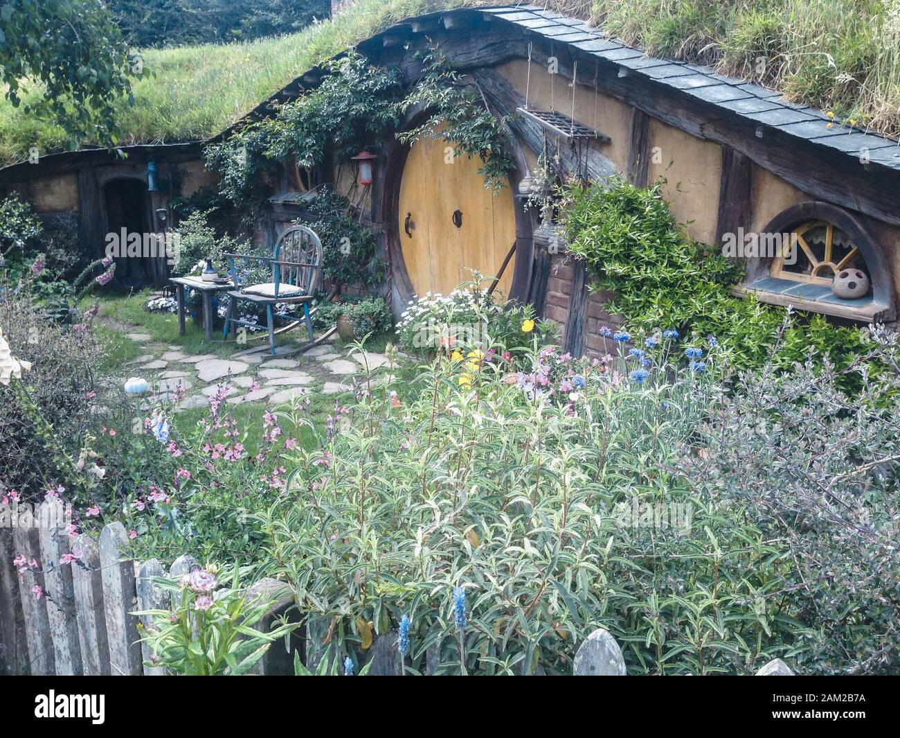 Matamata, New Zealand - December 12th 2019: Hobbiton Movie Set. The ...