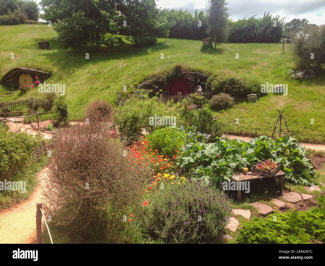 Matamata, New Zealand - December 12th 2019: Hobbiton Movie Set. The ...
