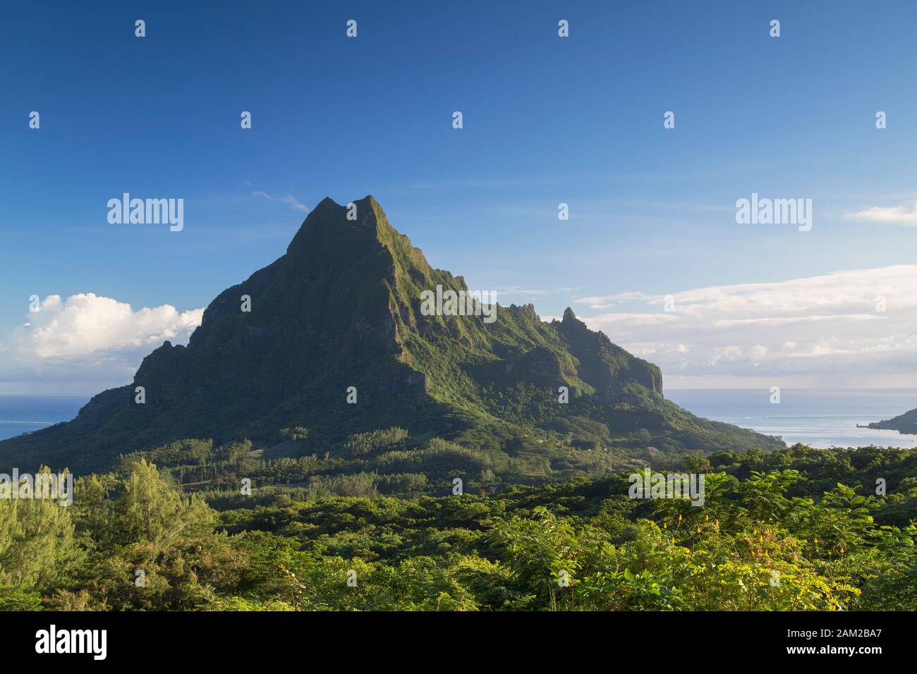 Mount Rotui, Mo'orea, Society Islands, French Polynesia Stock Photo - Alamy