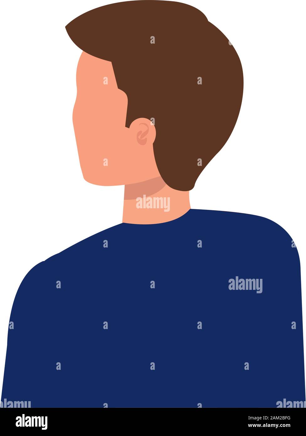 back young man avatar character icon Stock Vector Image & Art - Alamy