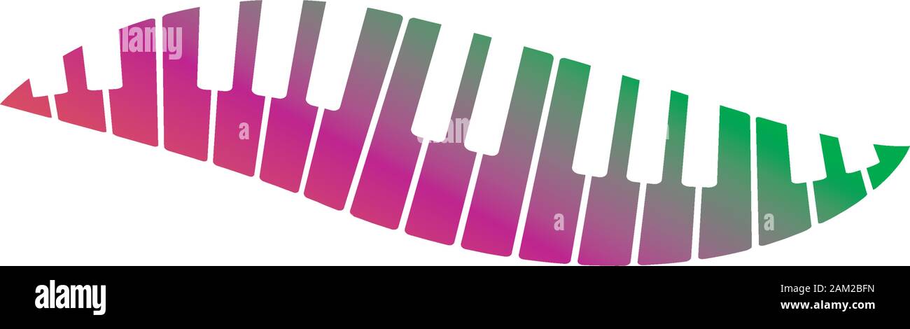 Keyboard piano vector Musical instrument illustration design template ...