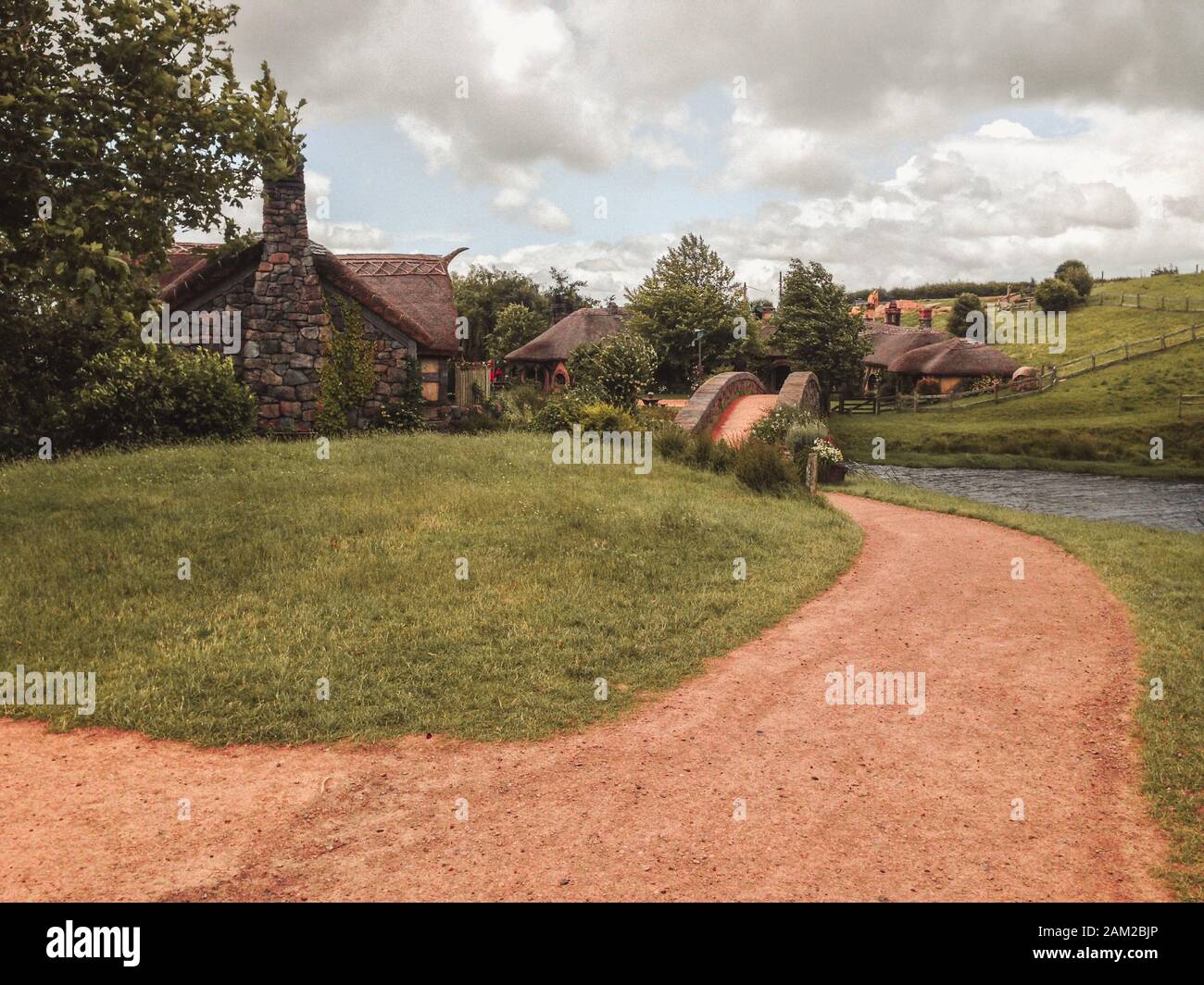 Matamata, New Zealand - December 12th 2019: Hobbiton Movie Set. The ...