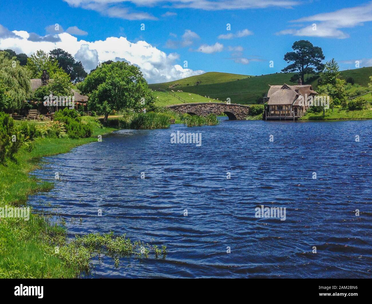 Matamata, New Zealand - December 12th 2019: Hobbiton Movie Set. The ...
