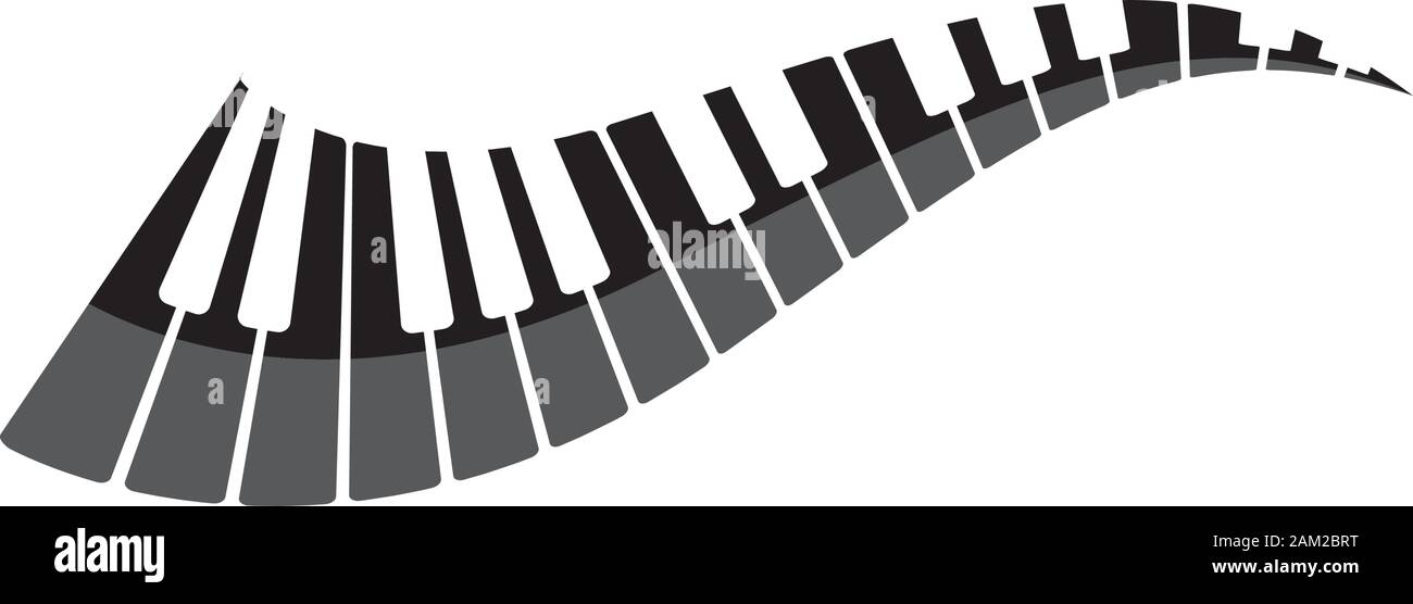 Keyboard piano vector Musical instrument illustration design template ...