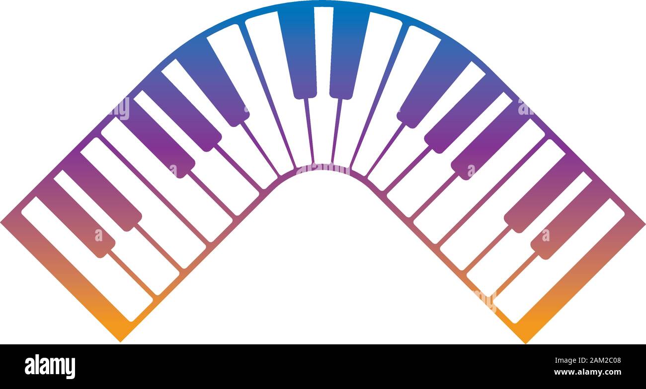 Keyboard piano vector Musical instrument illustration design template ...