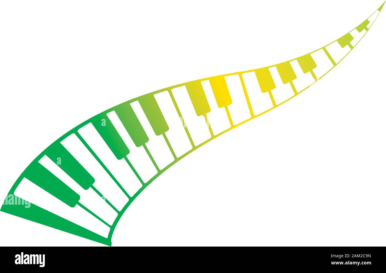 Keyboard piano vector Musical instrument illustration design template ...