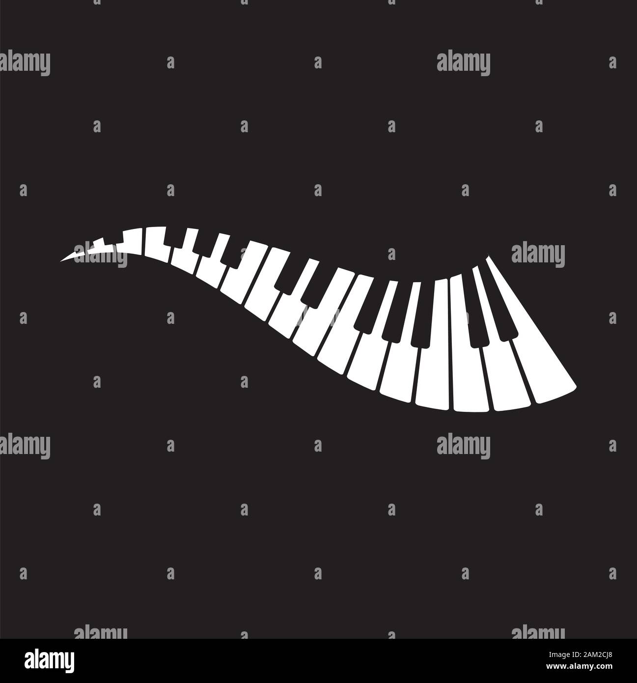 Keyboard piano vector Musical instrument illustration design template ...