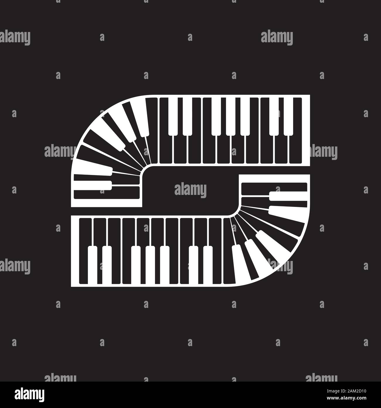 Keyboard piano vector Musical instrument illustration design template ...