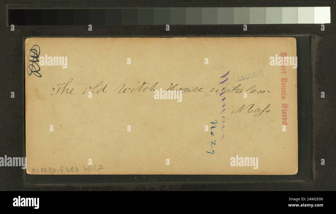 The old witch house, Salem Mass The old witch house, Salem Mass.; The ...