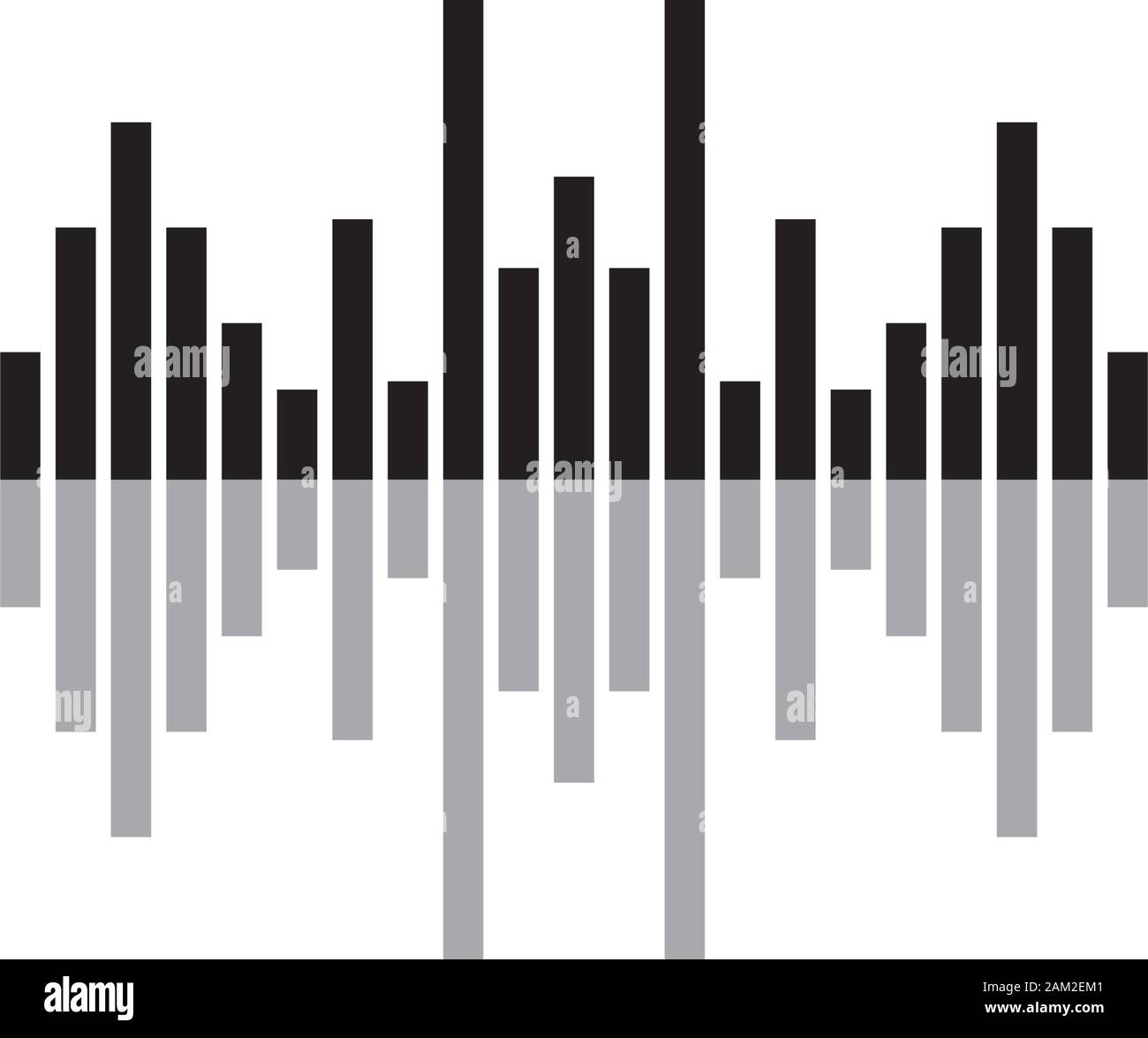 Sound waves vector illustration design template Stock Vector Image ...