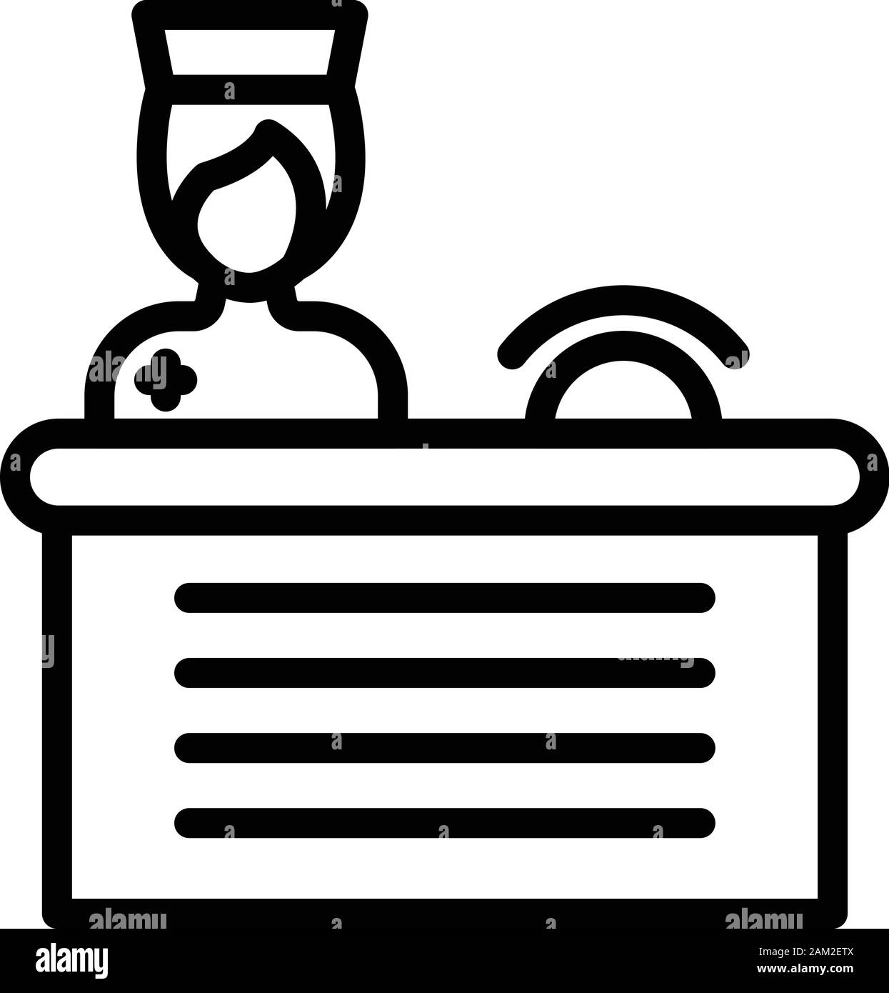 Hospital interior reception Black and White Stock Photos & Images - Alamy