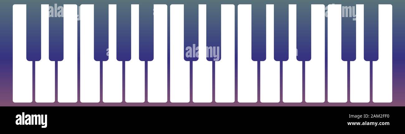 Keyboard piano vector Musical instrument illustration design template ...