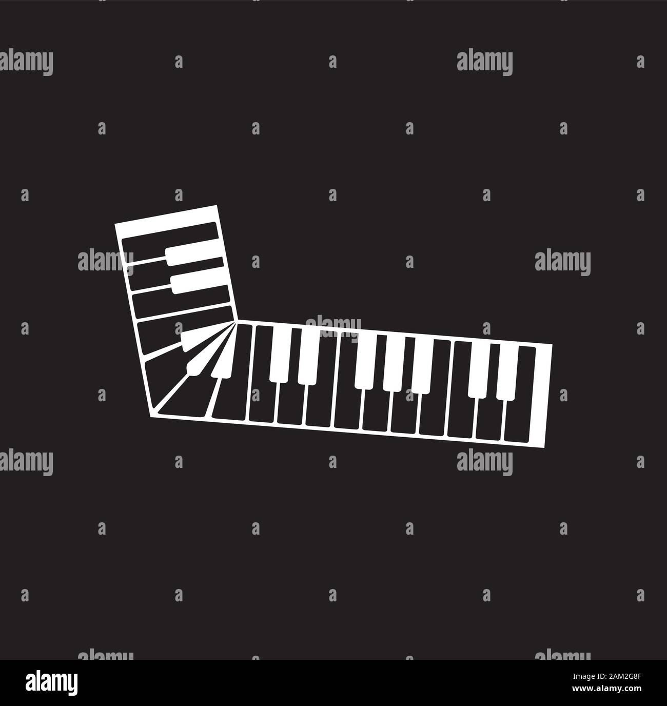 Keyboard piano vector Musical instrument illustration design template ...