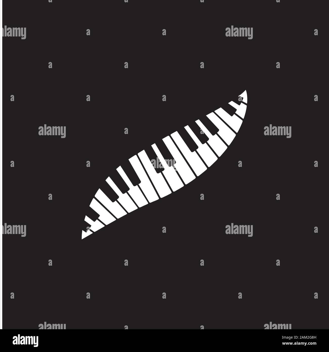 Keyboard piano vector Musical instrument illustration design template ...