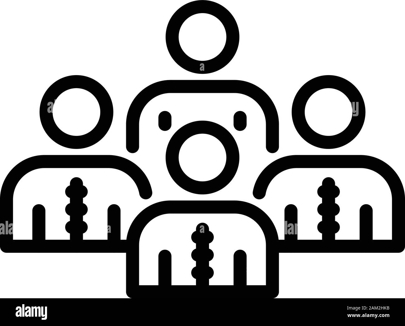 Work business group icon, outline style Stock Vector Image & Art - Alamy