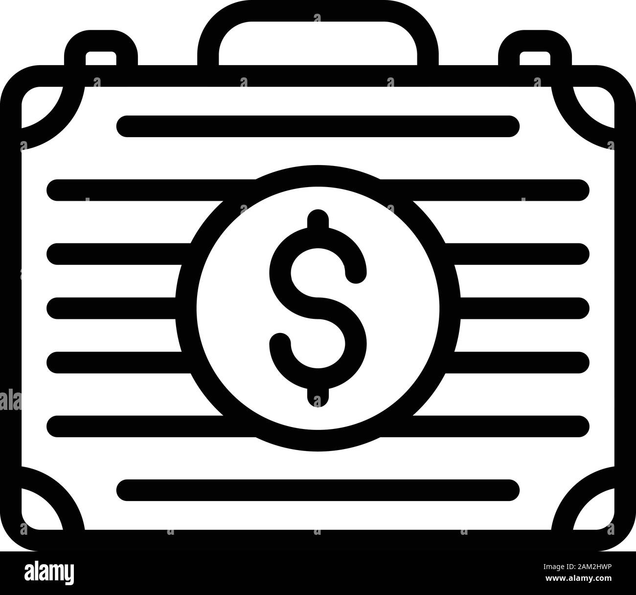 Money case icon, outline style Stock Vector Image & Art - Alamy