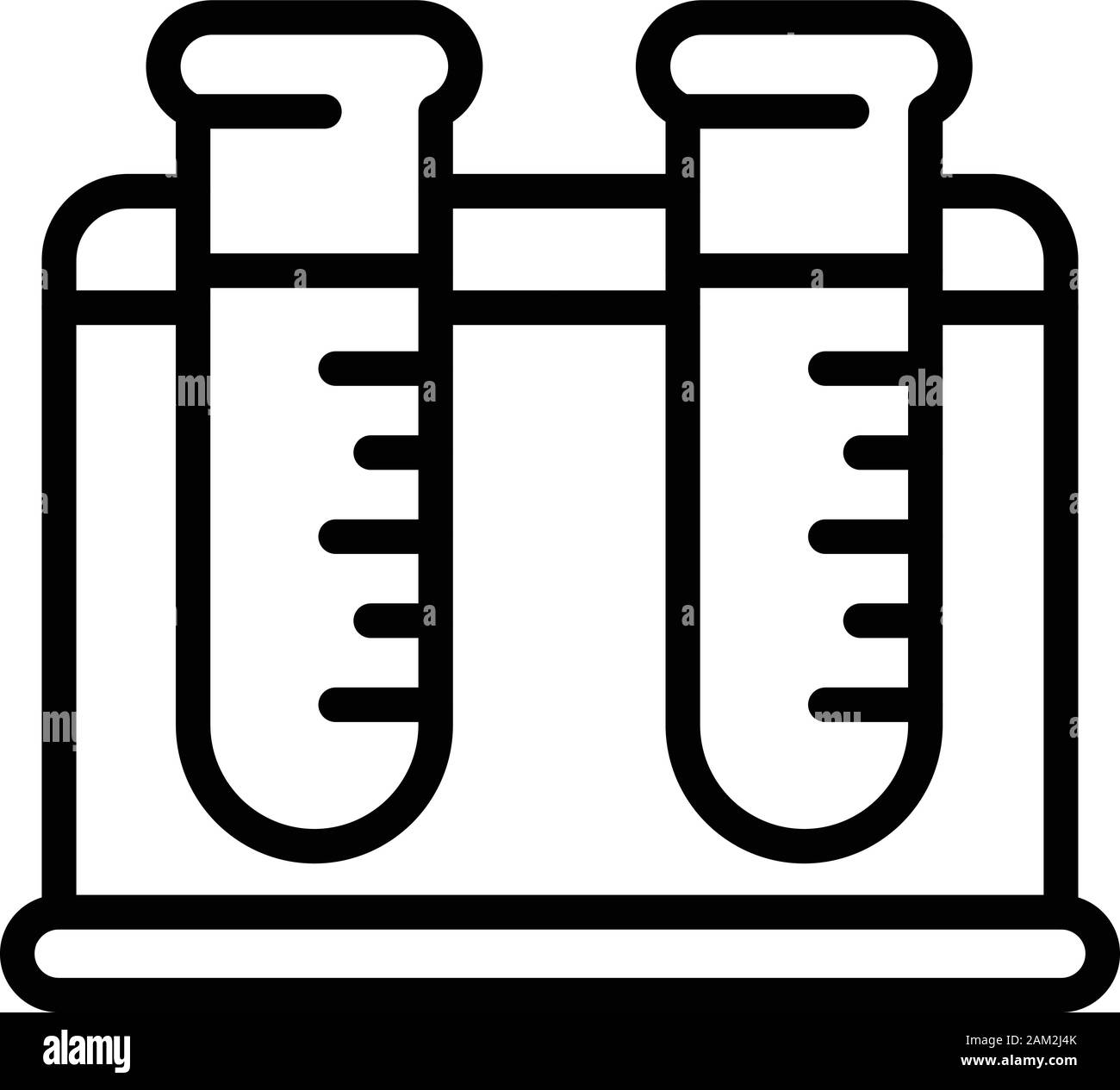 Test tube stand icon, outline style Stock Vector Image & Art - Alamy