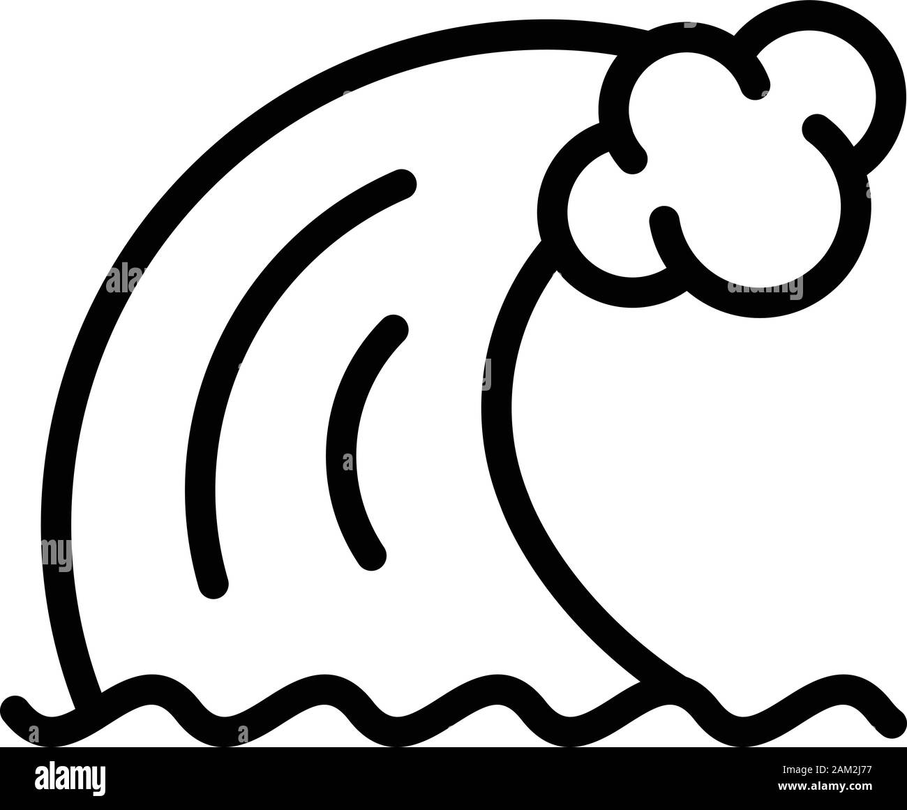 Tsunami drawing Black and White Stock Photos & Images - Alamy