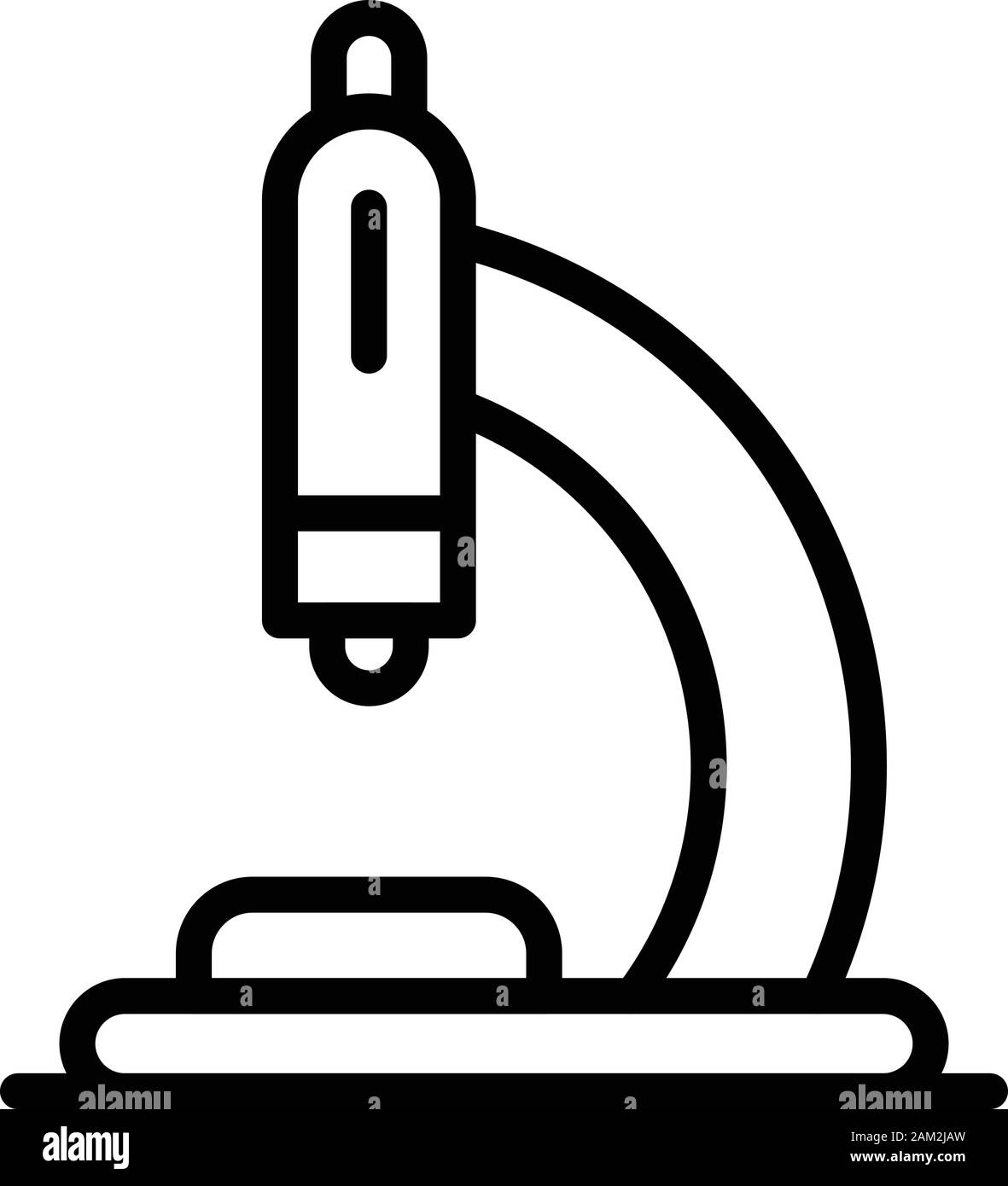 Microscope icon, outline style Stock Vector Image & Art - Alamy
