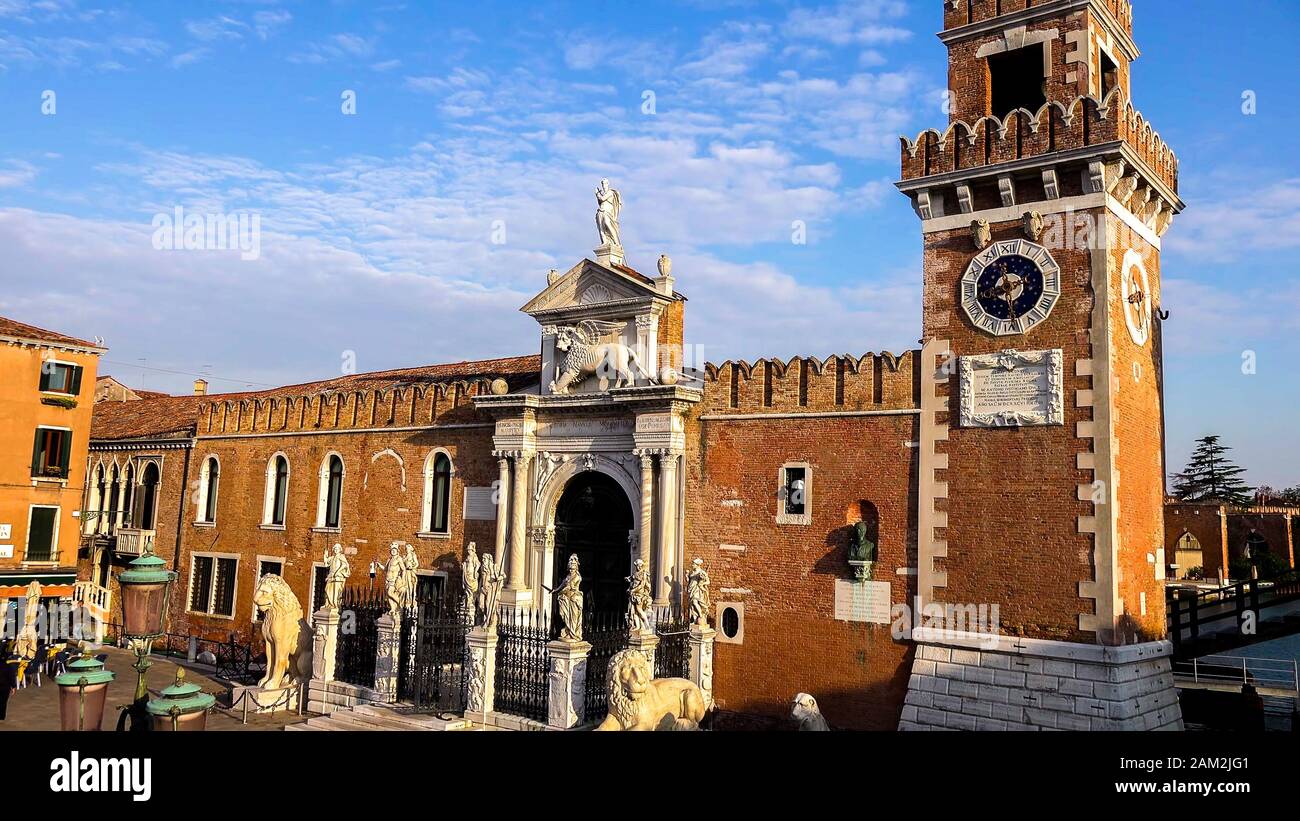 The Venetian Arsenal in Venice, Italy Stock Photo - Alamy