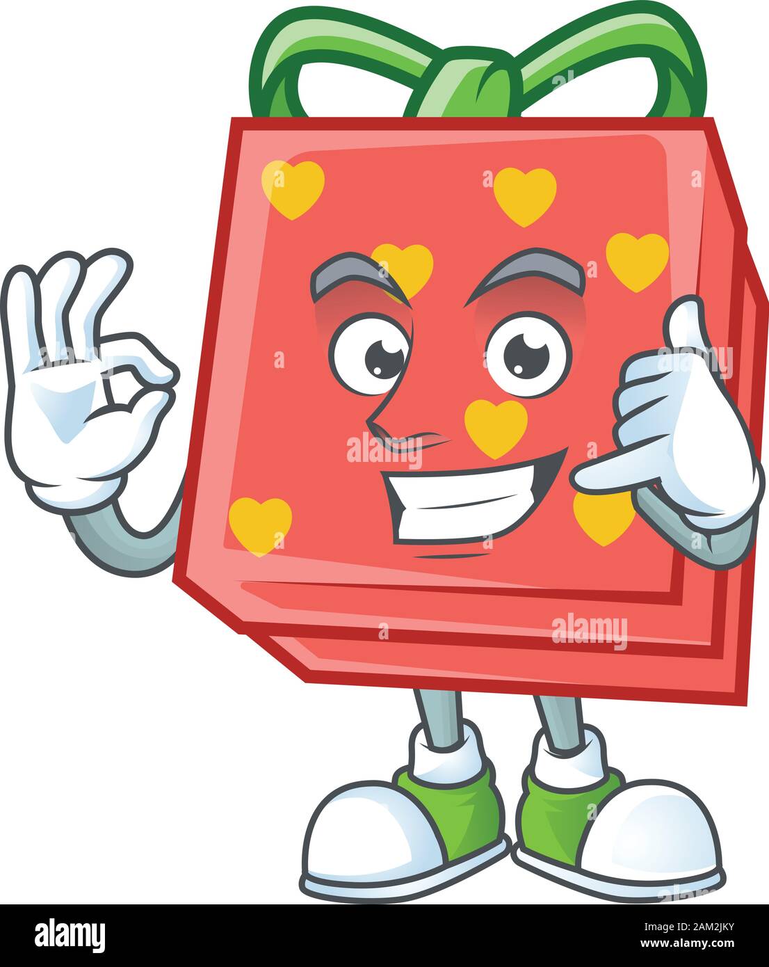 Call me funny love gift red mascot picture style Stock Vector Image ...