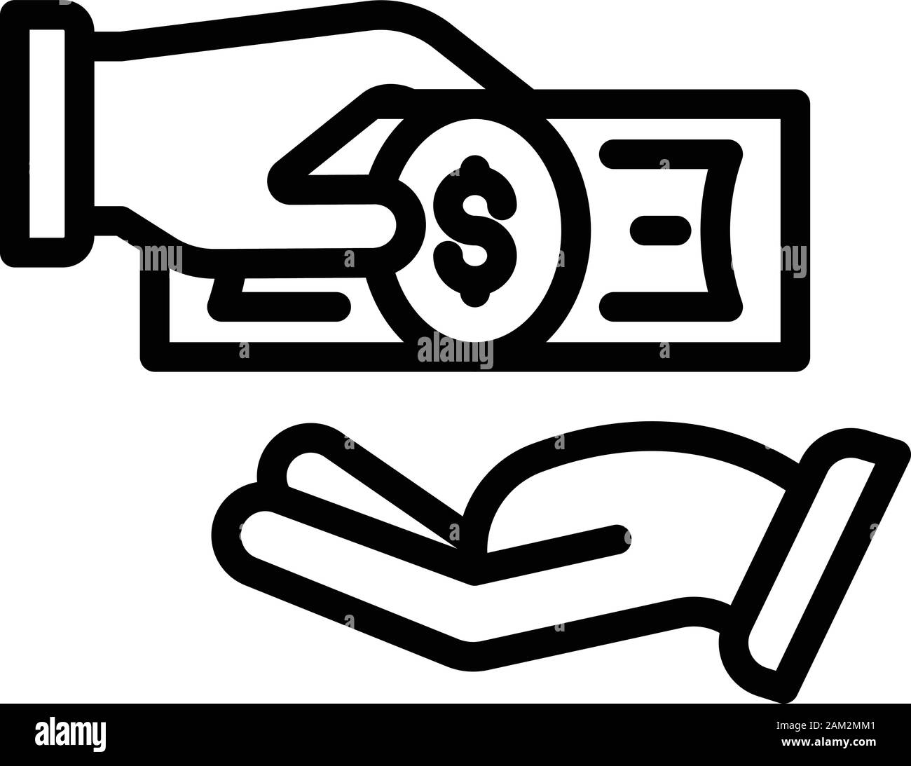 Money cash corruption icon, outline style Stock Vector Image & Art - Alamy