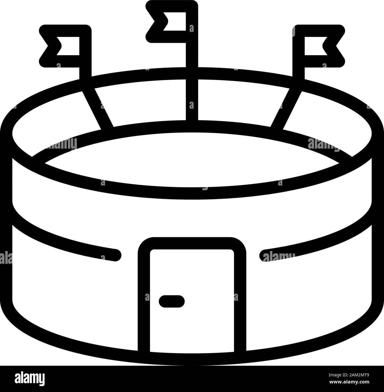 Soccer stadium icon, outline style Stock Vector Image & Art - Alamy