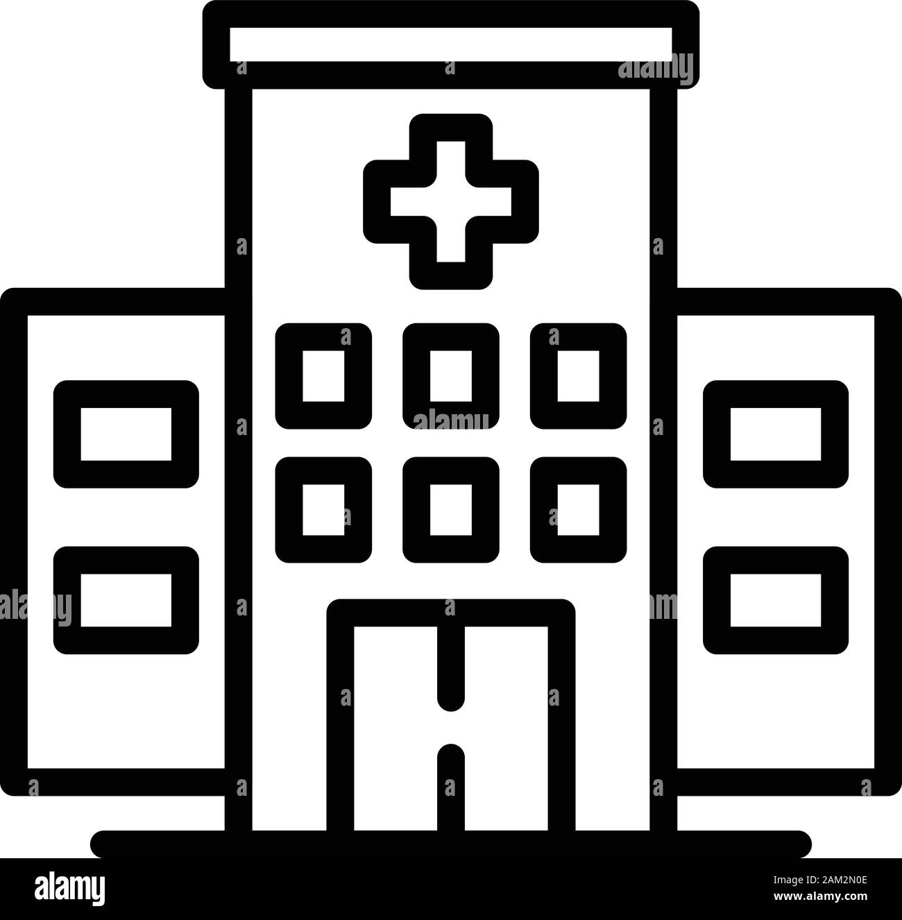 City hospital building icon, outline style Stock Vector Image & Art - Alamy