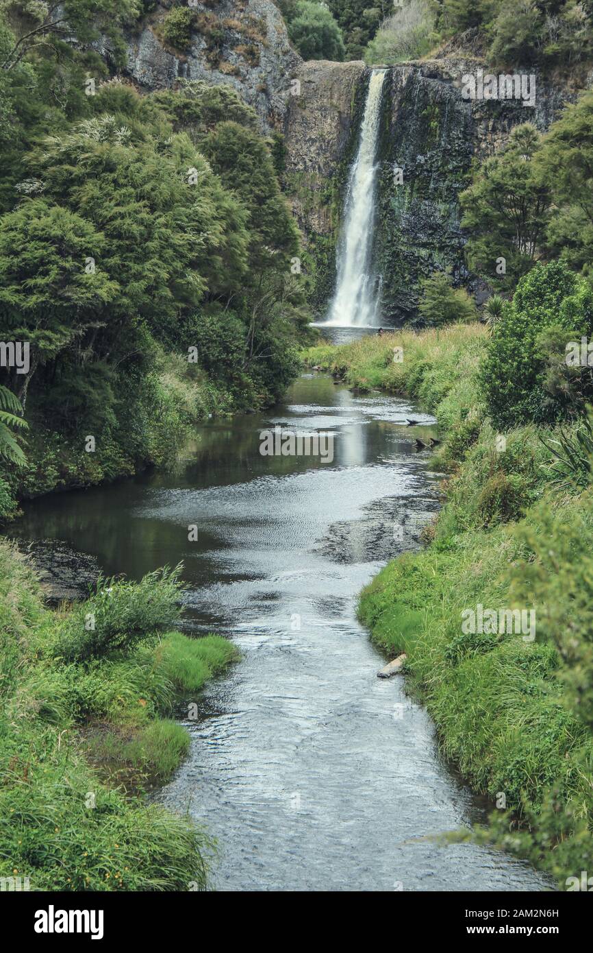 Hunua Falls at Hunua Ranges Regional Park on the North Island of New ...
