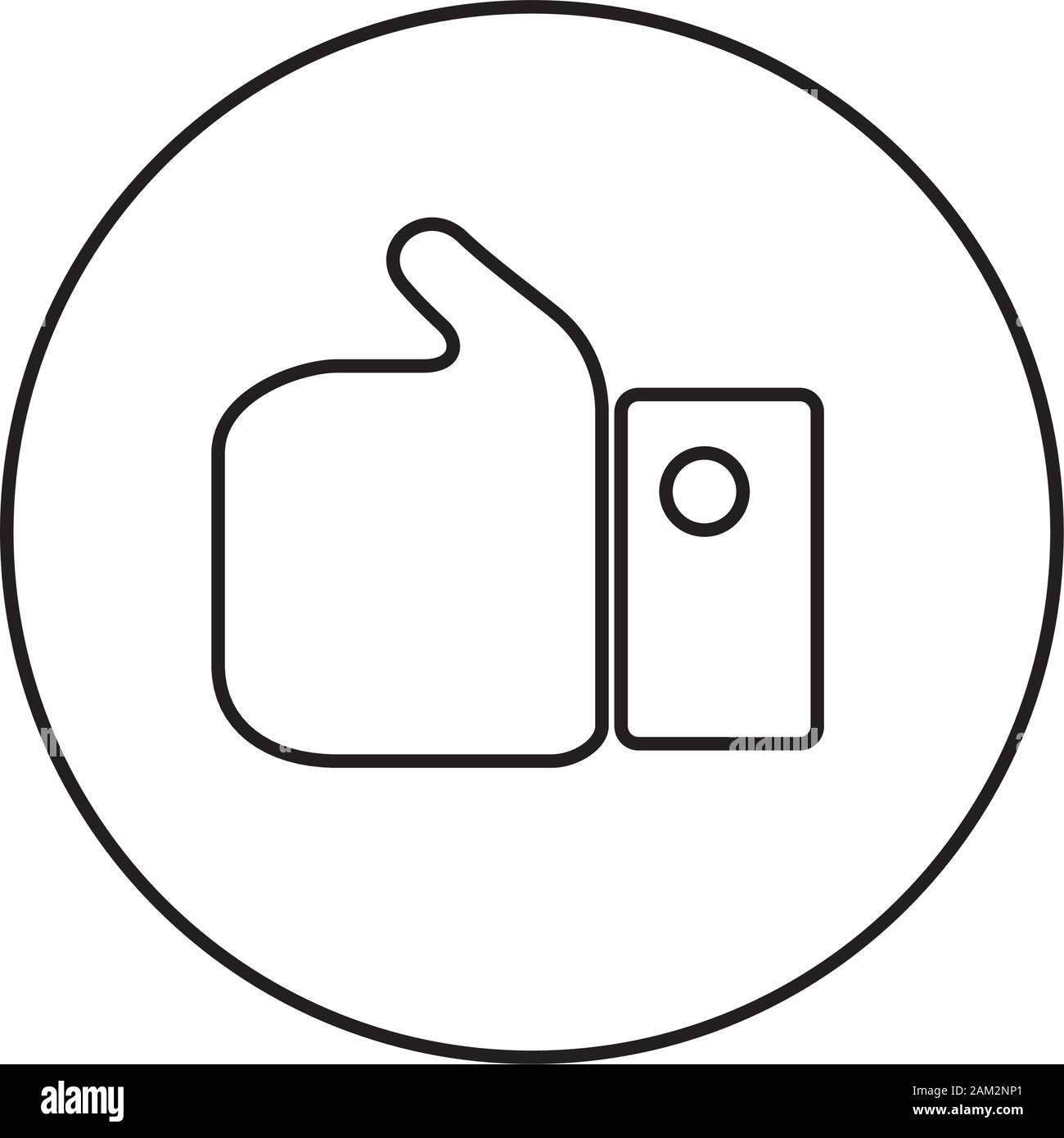 hand like social media reaction isolated icon Stock Vector Image & Art ...