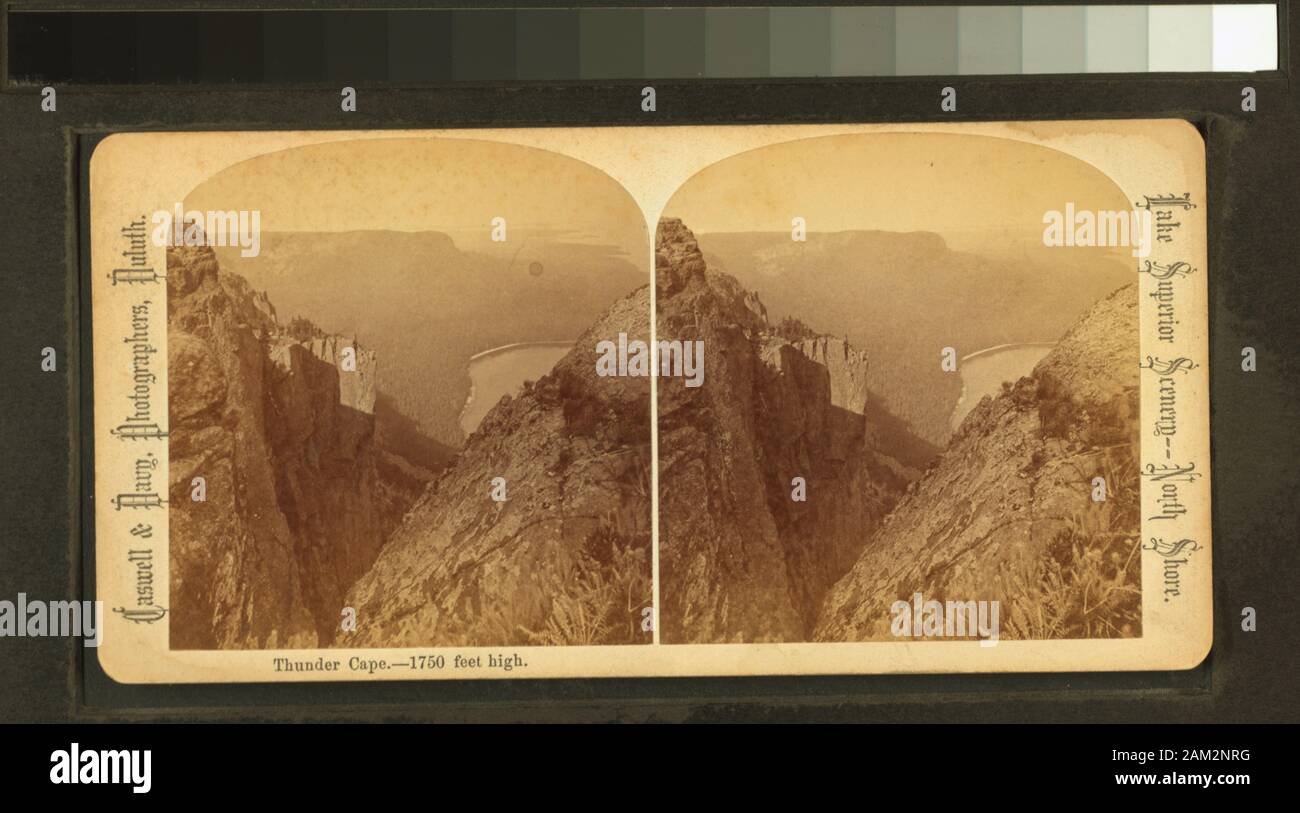 Thunder cape - 1750 feet high by Caswell & Davy.; Thunder cape -- 1750 ...