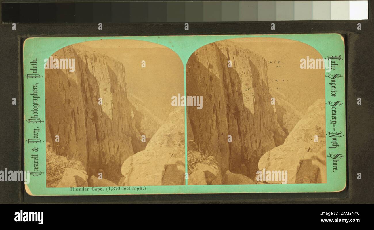 Thunder cape, (1,370 feet high) by Caswell & Davy.; Thunder cape ...